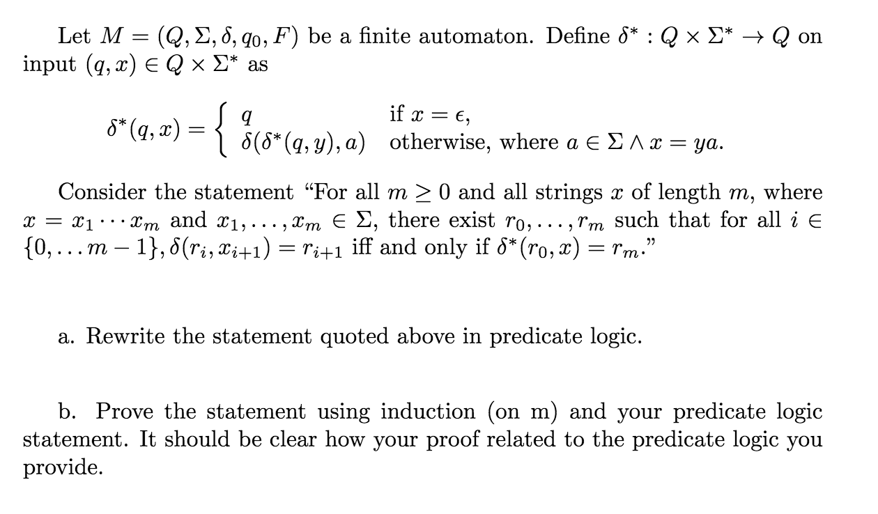 Rewrite a statement in predicate logic and then | Chegg.com