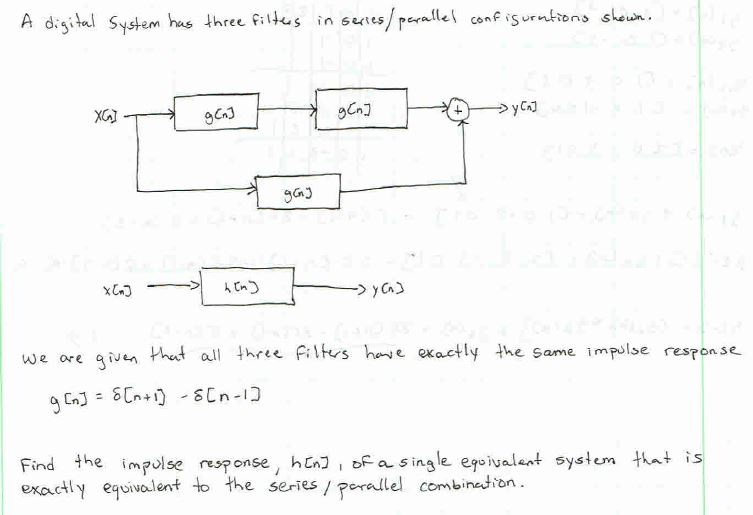 Solved A digital system has three filters in series/parallel | Chegg.com