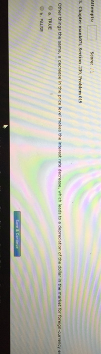 Solved Other things the same, a decrease in the price level | Chegg.com