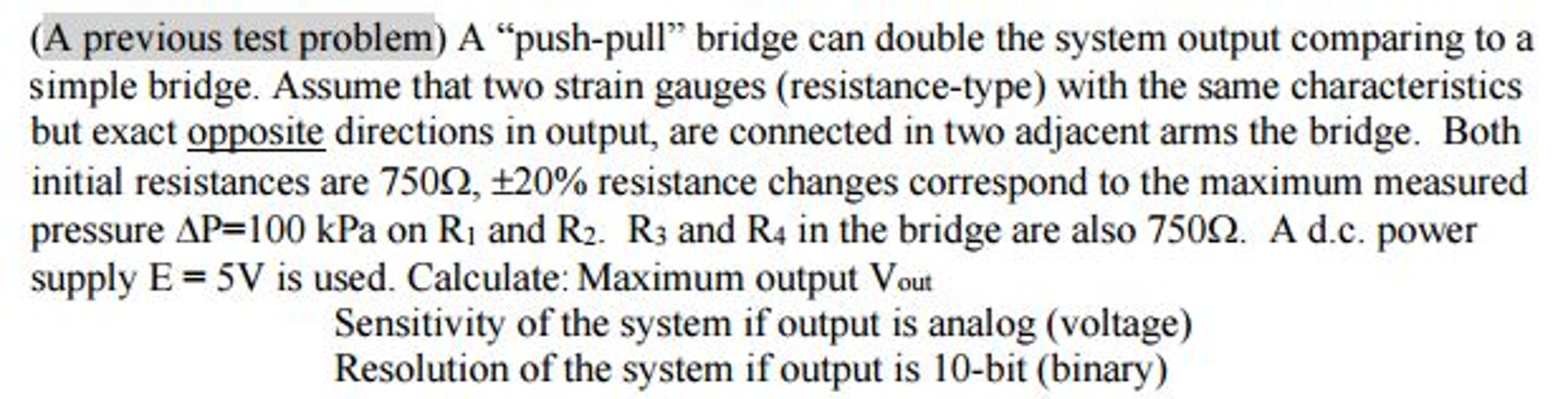 Solved A "push-pull'' bridge can double the system output | Chegg.com