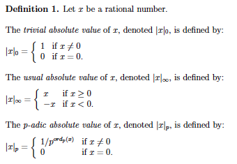 We say that an absolute value on Q is non-Archimedean | Chegg.com