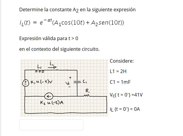 Solved Determine the value of constant A2 in the next | Chegg.com