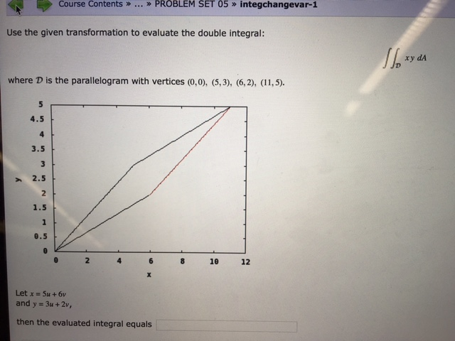 Solved Use the given transformation to evaluate the double | Chegg.com