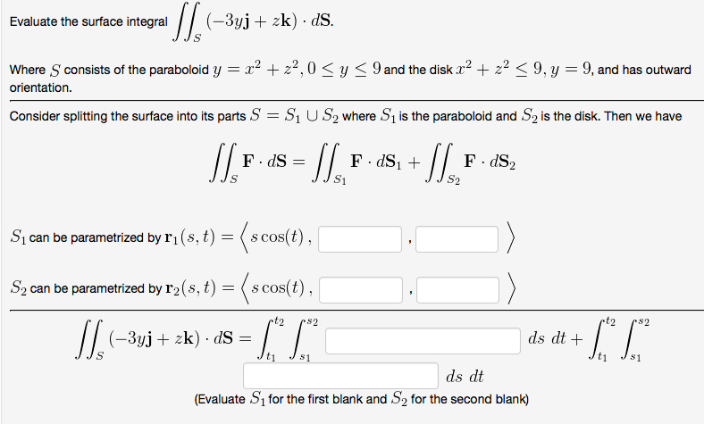 Solved Evaluate the surface integral (double integral) | Chegg.com