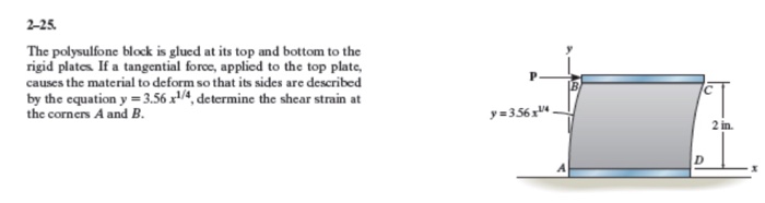 Solved The polysulfone block is glued at its top and bottom | Chegg.com