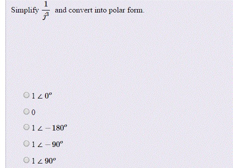 Solved Simplify and convert into polar form. 1 L 00 O 1 | Chegg.com