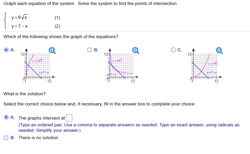 Solved Graph each equation of the system. Solve the system | Chegg.com