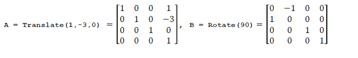 Solved A and B are affine transformation matrices. Any | Chegg.com
