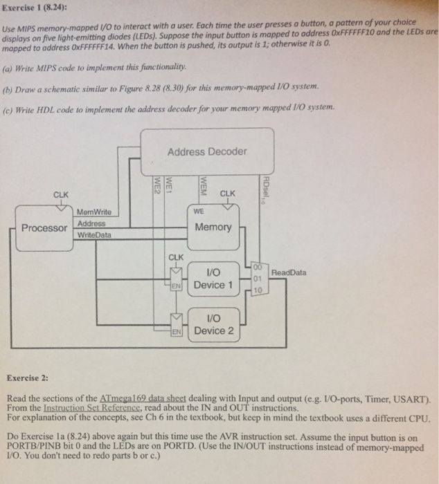 Use MIPS memory mapped I/O to interact with a user. | Chegg.com