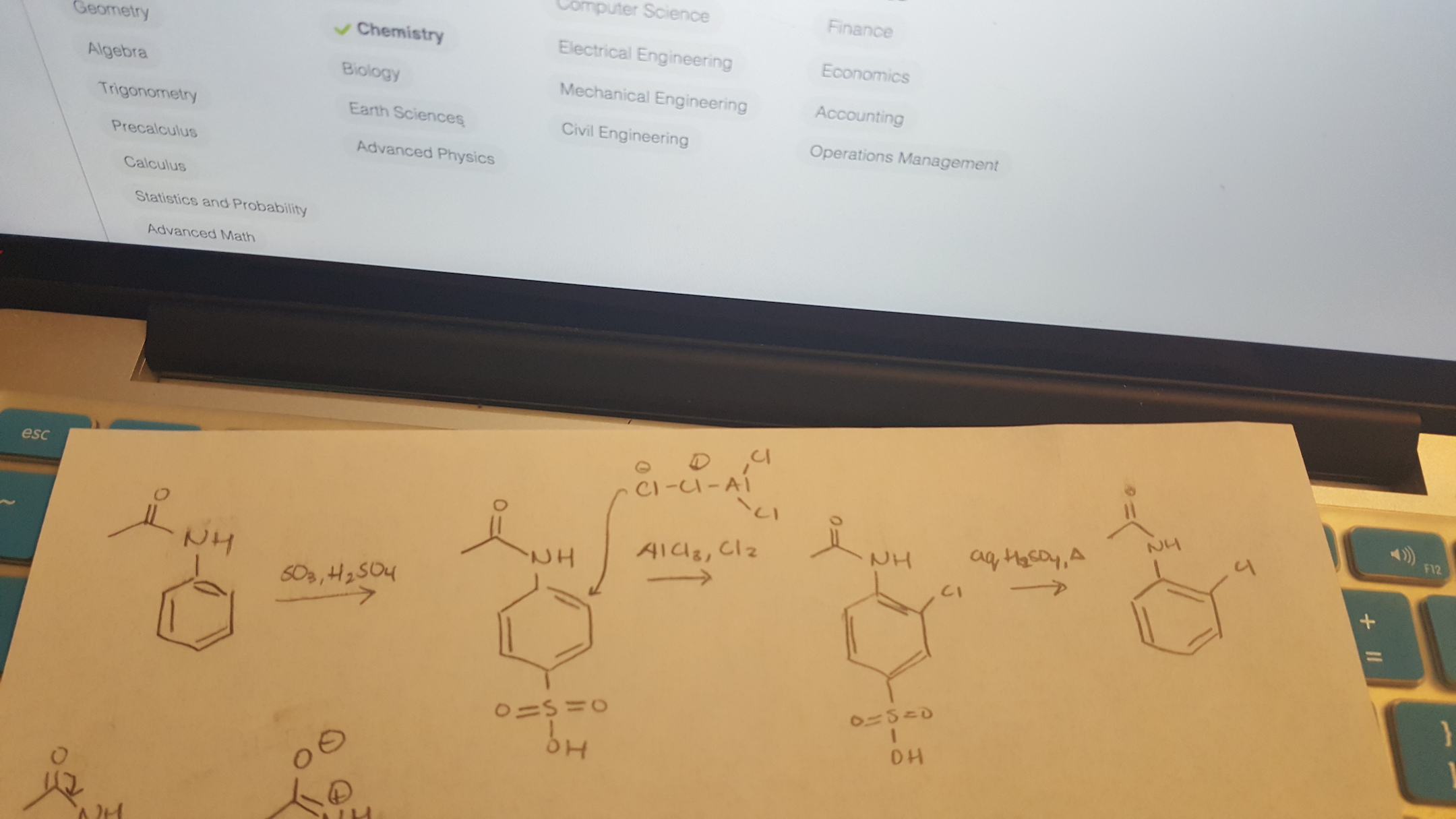 I understand how to get to product B, but the answers | Chegg.com