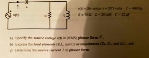 Solved Given the following circuit: | Chegg.com