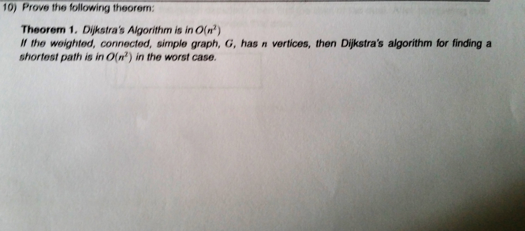Solved If the weighted, connected, simple graph, G, has n | Chegg.com