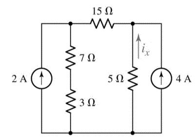 Solved Determine ix using nodal analysis method and find the | Chegg.com