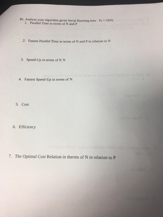 Solved Introduction to Parallel and Distributed Computing. | Chegg.com