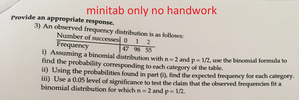 Solved An observed frequency distribution is as follows: i) | Chegg.com