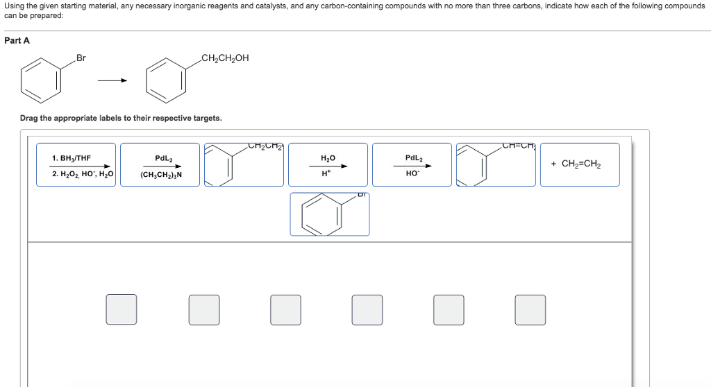 Solved Using the given starting material, any necessary | Chegg.com