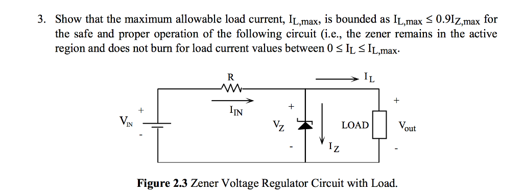 Solved Show that the maximum allowable load current, I_L, | Chegg.com