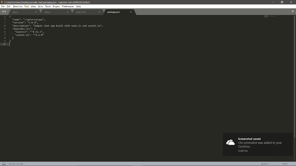 Solved I am working on the chatroom using node.js and | Chegg.com