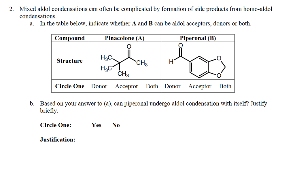 Solved 2. Mixed aldol condensations can often be complicated | Chegg.com