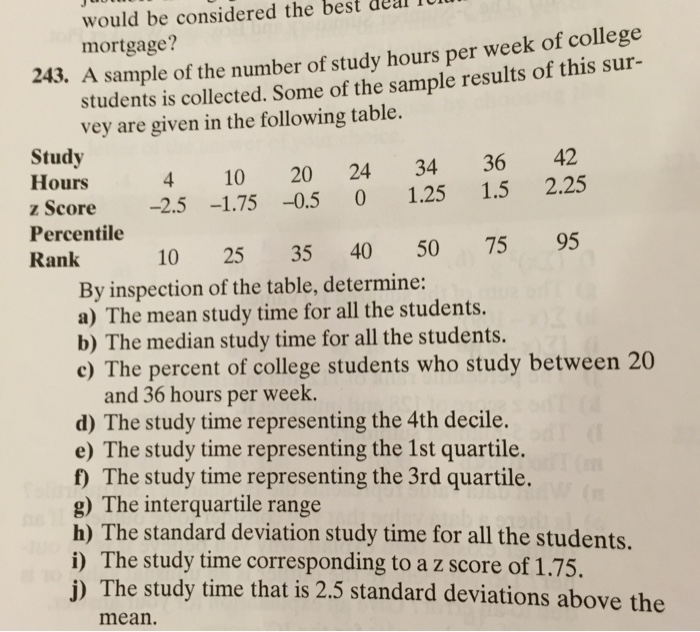 Solved A sample of the number of study hours Per week of | Chegg.com