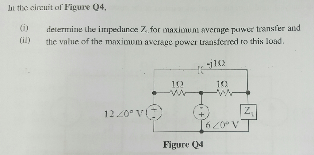 Solved In the circuit of Figure Q4, (i) determine the | Chegg.com