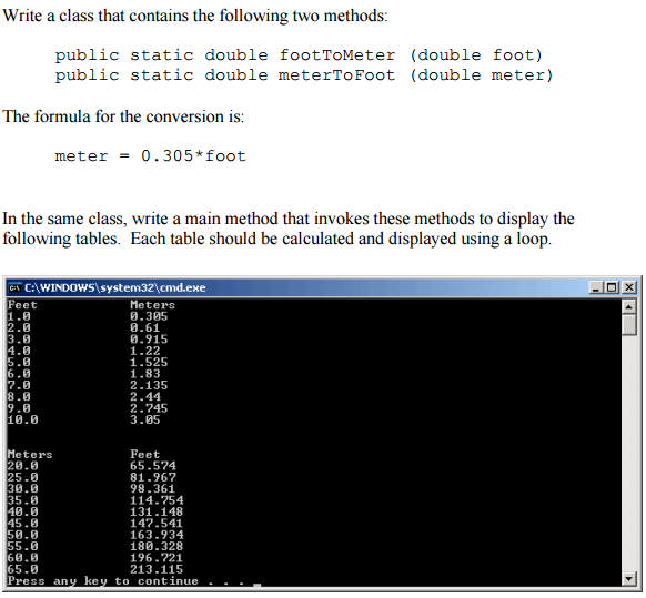 Solved Write a class that contains the following two | Chegg.com