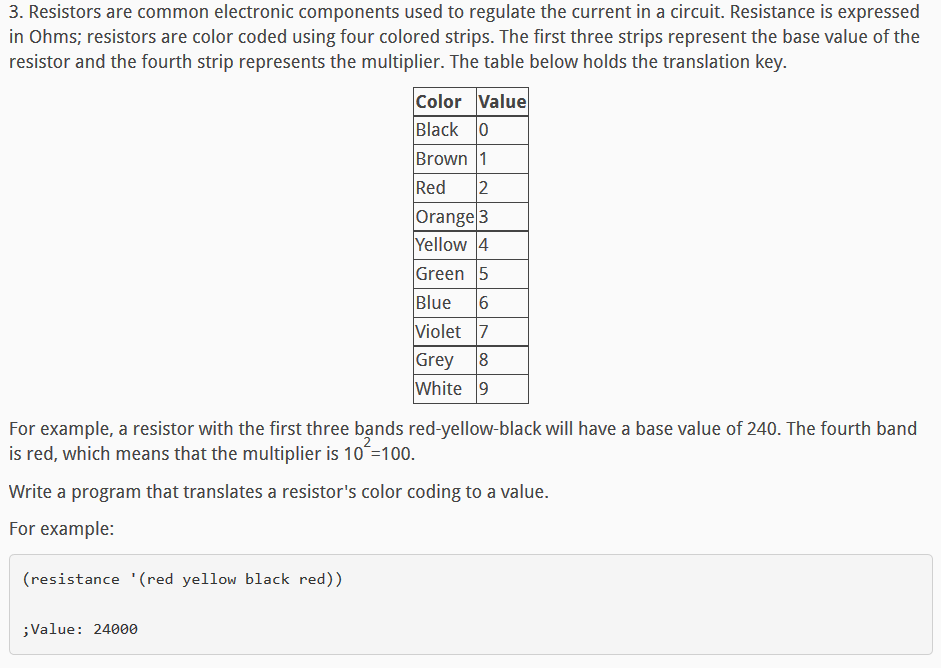 Resistors are common electronic components used to | Chegg.com