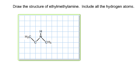 Solved Draw the structure of ethylmethylamine. Include all | Chegg.com