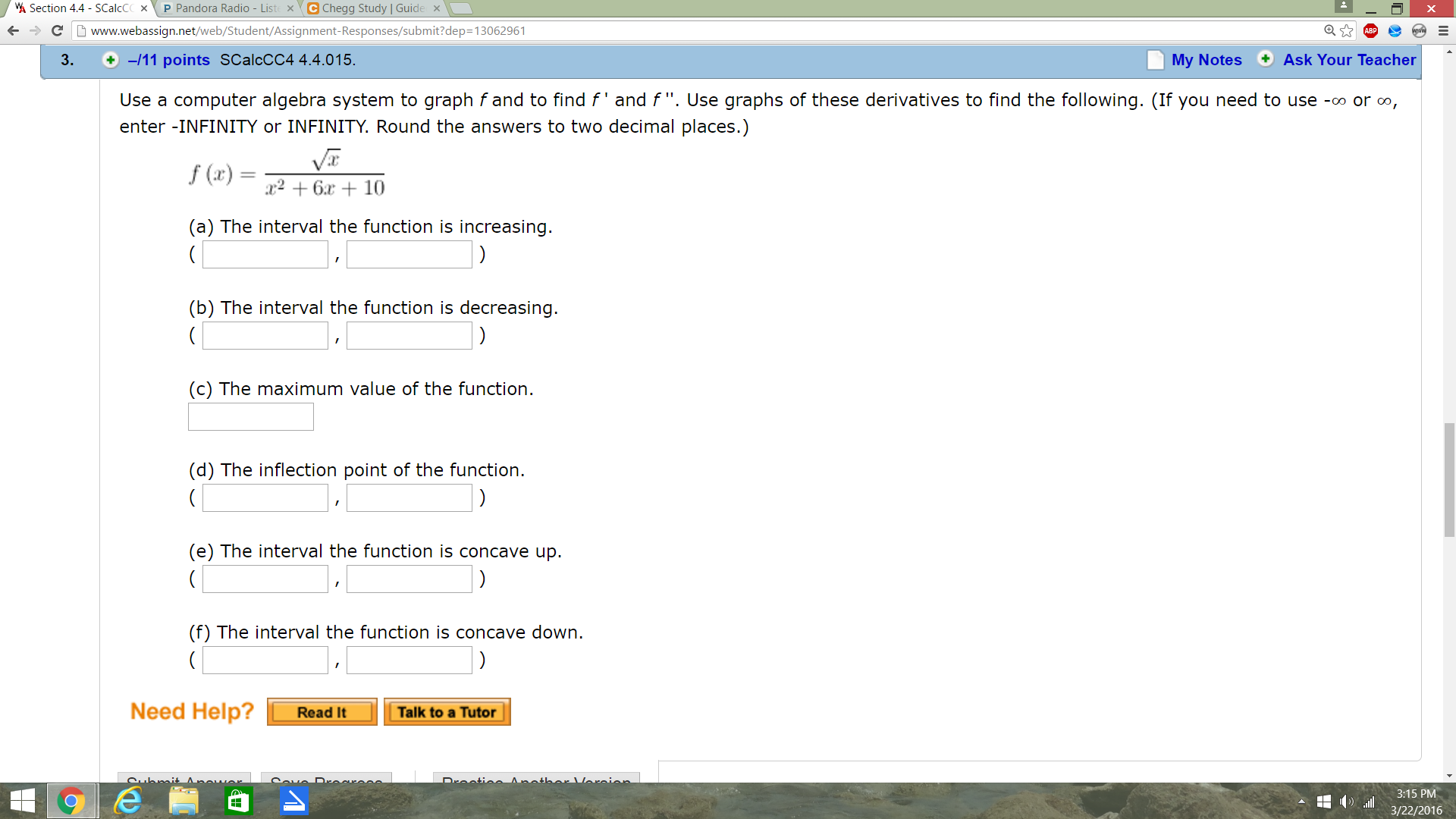 Solved Use A Computer Algebra System To Graph F And To Find