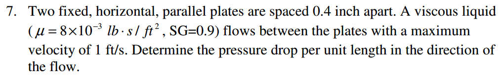Two fixed, horizontal, parallel plates are spaced 0.4 | Chegg.com
