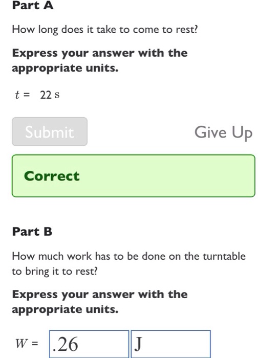Solved A Record Player Turntable Initially Rotating At 33