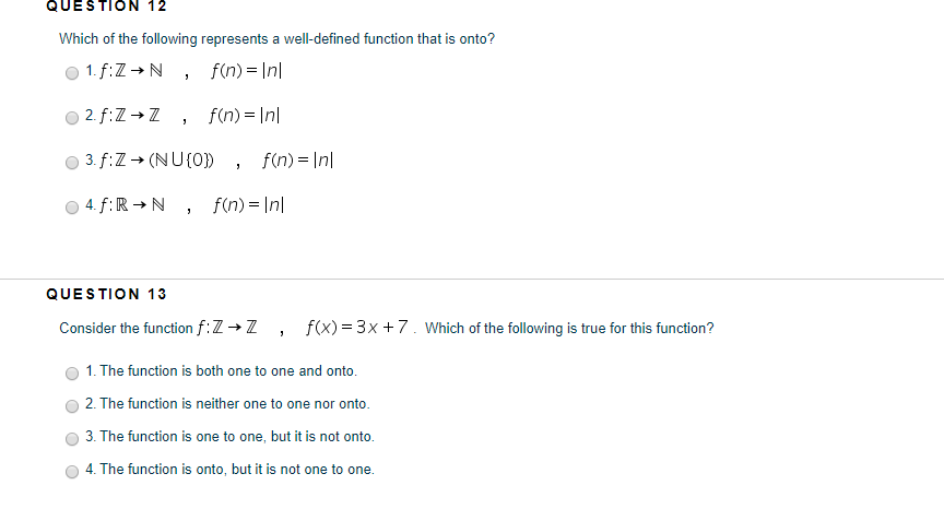 Solved Which of the following represents a well-defined | Chegg.com