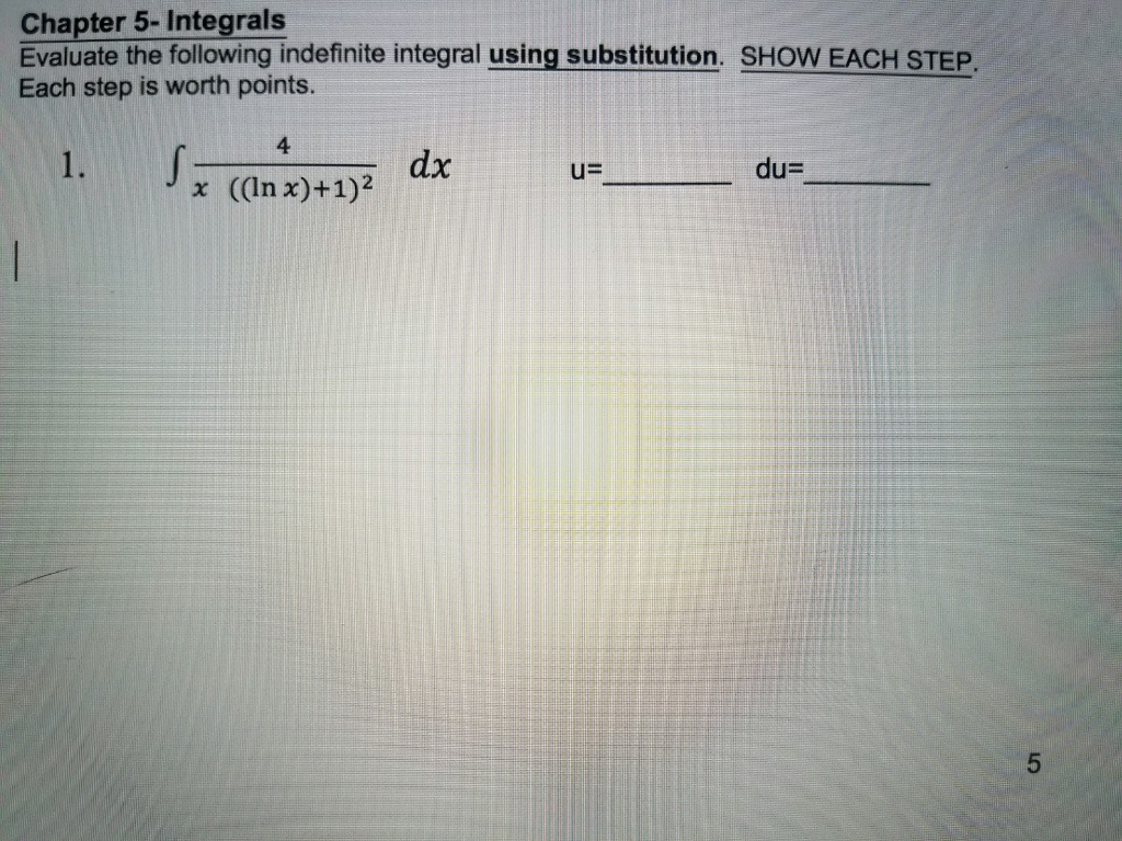 Solved Evaluate the following indefinite integral using | Chegg.com