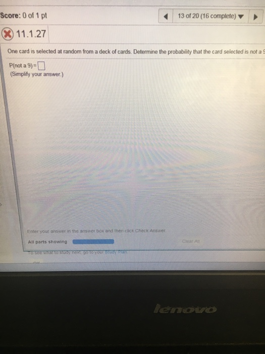 Solved One card is selected at random from a deck of cards. | Chegg.com