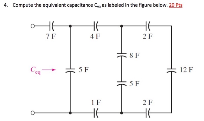 Solved Compute the equivalent capacitance C_eq as labeled in | Chegg.com