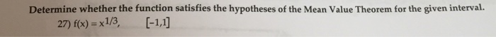 Solved Determine whether the function satisfies the | Chegg.com