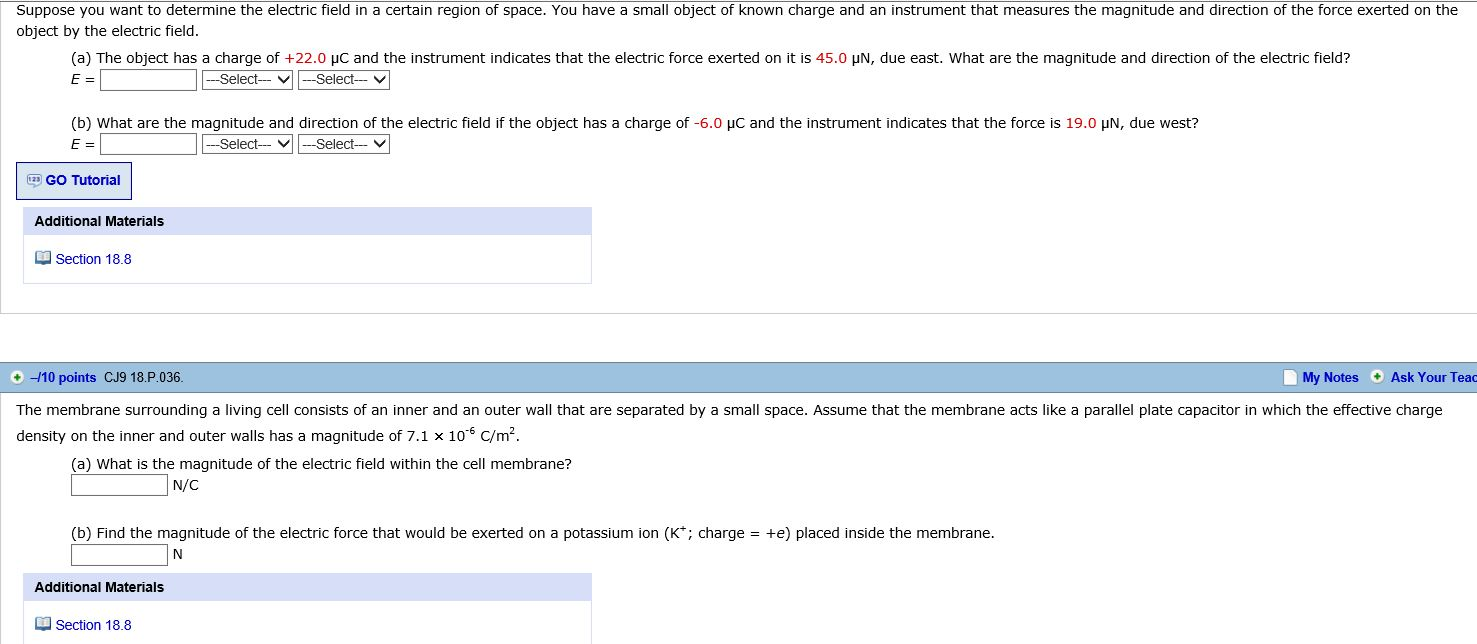 Solved Suppose You Want To Determine The Electric Field In A