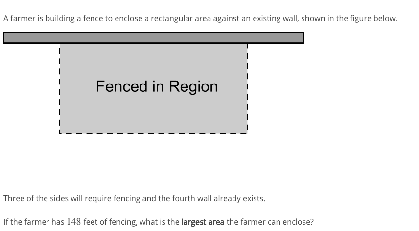 Solved A farmer is building a fence to enclose a rectangular | Chegg.com