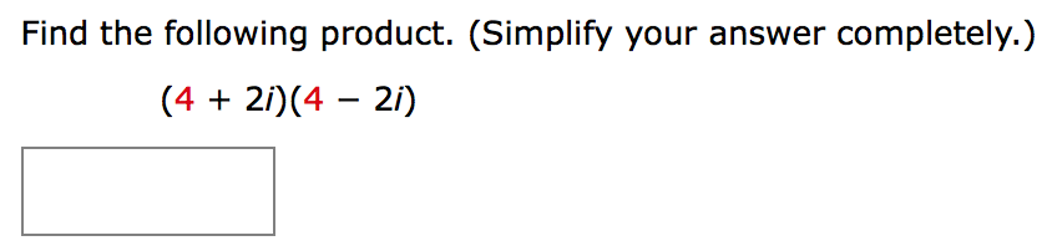 Solved Find the following product. (Simplify your answer | Chegg.com