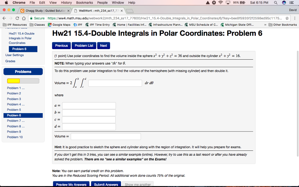 Solved Chrome File Edit View History Bookmarks People Window | Chegg.com