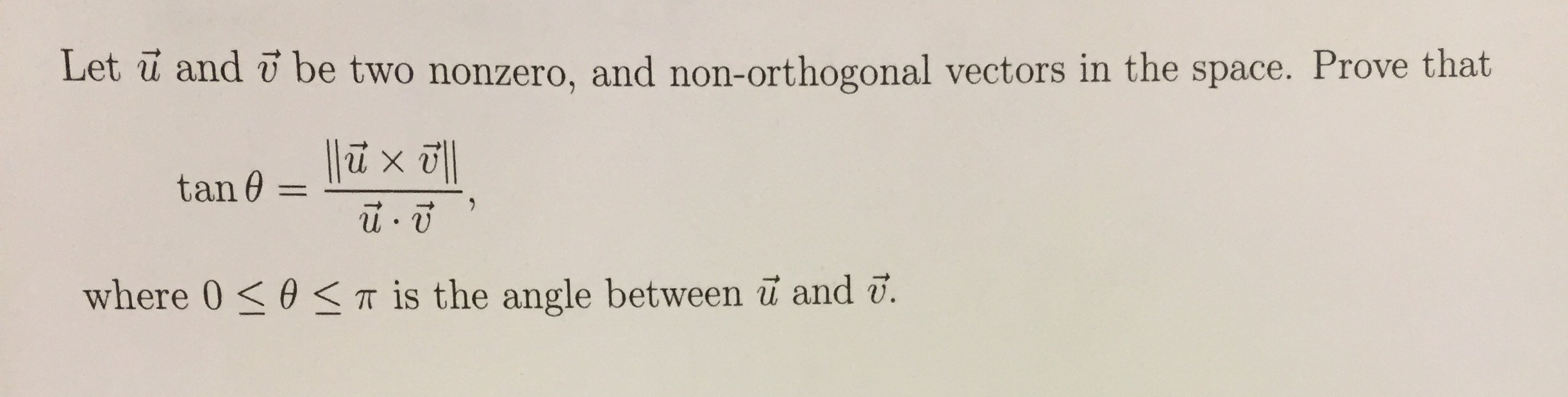 Solved Let u and v be two nonzero, and non-orthogonal | Chegg.com