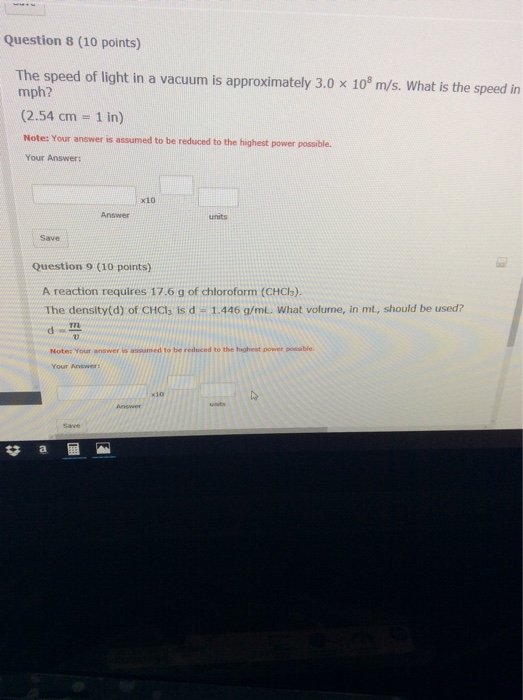 Solved The speed of light in a vacuum is approximately 3.0 | Chegg.com