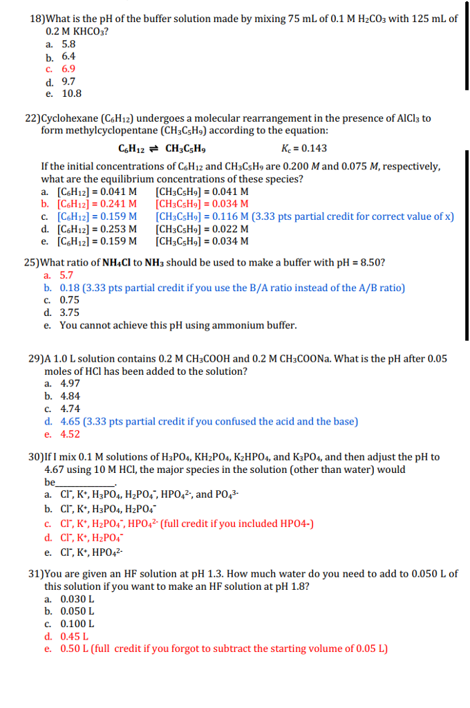 Solved 18)What is the pH of the buffer solution made by | Chegg.com