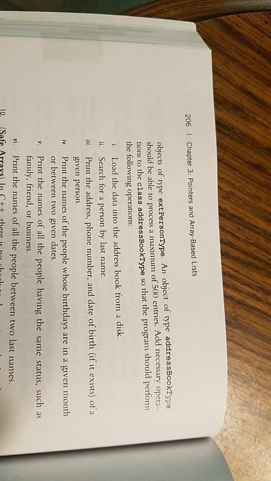 9. Using classes, design an online address book to | Chegg.com