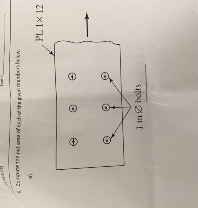 Solved Compute the net area of each of the given members | Chegg.com