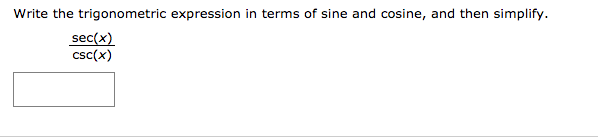 Solved Write The Trigonometric Expression In Terms Of Sine