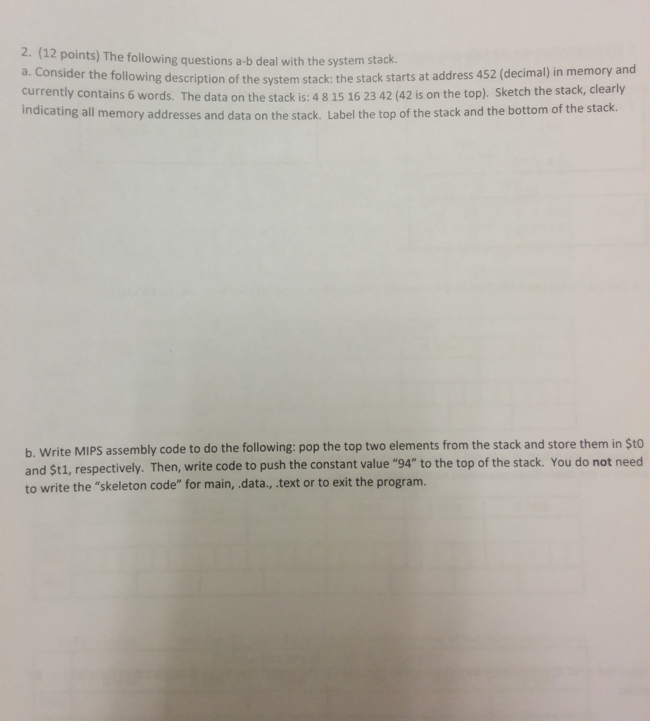 Solved The following questions a-b deal with the system | Chegg.com