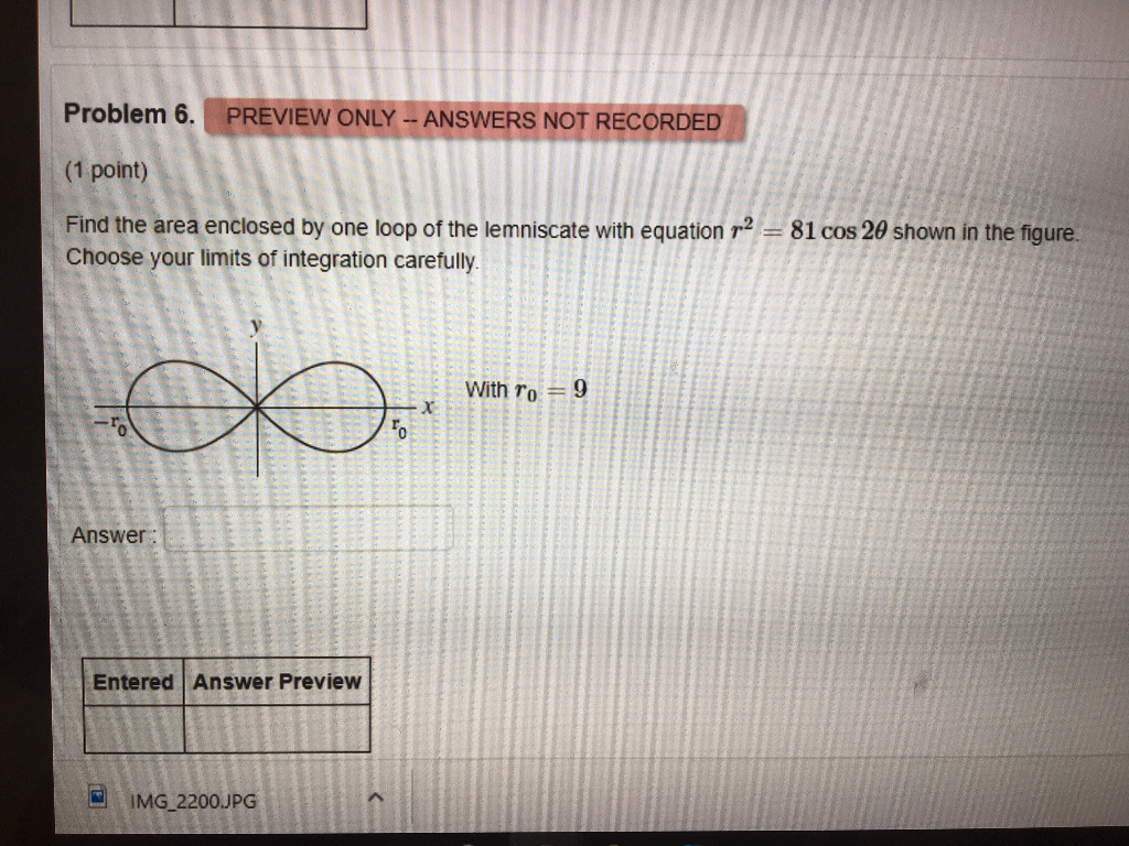 Solved Problem 6. PREVIEW ONLY -ANSWERS NOT RECORDED (1 | Chegg.com