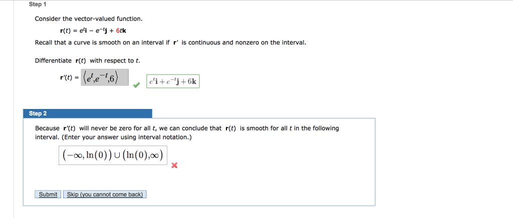 Solved Consider The Vector Valued Function R T E T I