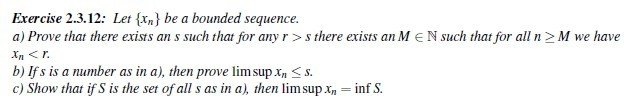 Solved Let {xn} be a bounded sequence. Prove that there | Chegg.com